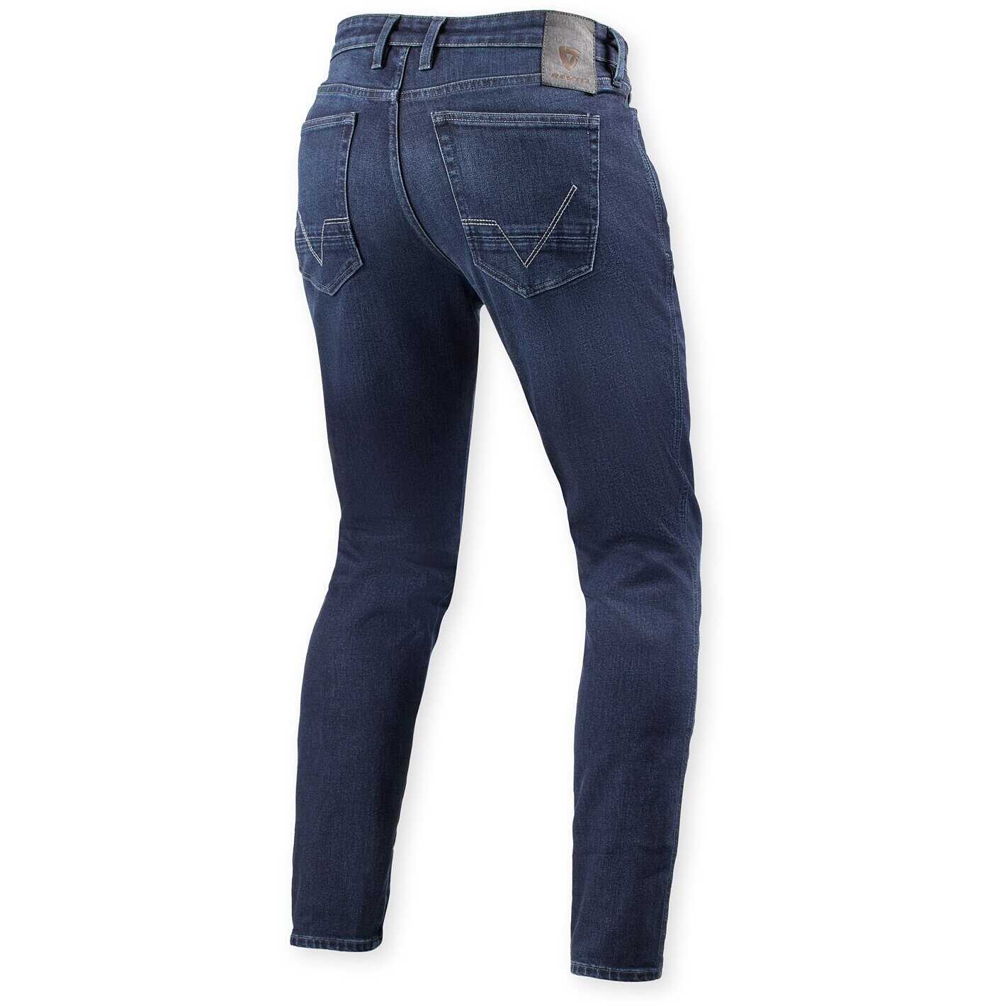 Rev'it Kai Skinny Medium Blue Stoner Motorcycle Jeans - L32 For Sale Online - Outletmoto.eu
