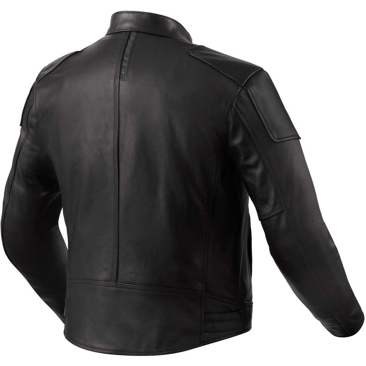 Rev'it MORGAN Black Leather Motorcycle Jacket For Sale Online ...