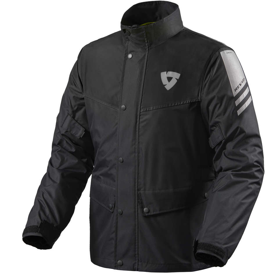 Rev'it NITRIC 3 H2O Rain Jacket Black For Sale Online - Outletmoto.eu