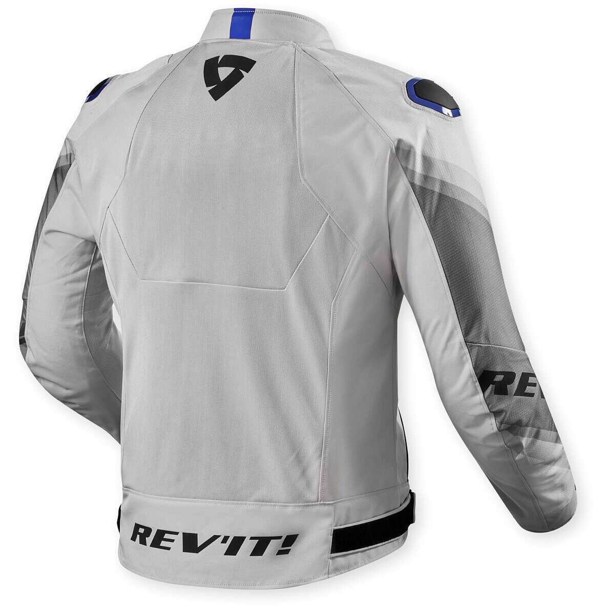 Rev'it Quantum 3 Air Jacket Silver Blue For Sale Online - Outletmoto.eu