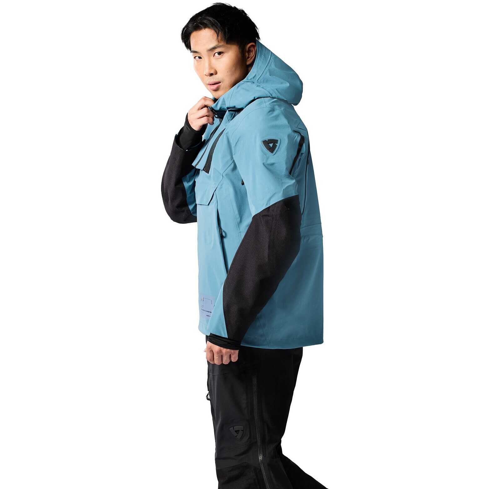 Rev'it Smock Blackwater 3 H2O Motorcycle Jacket Blue Black For Sale ...