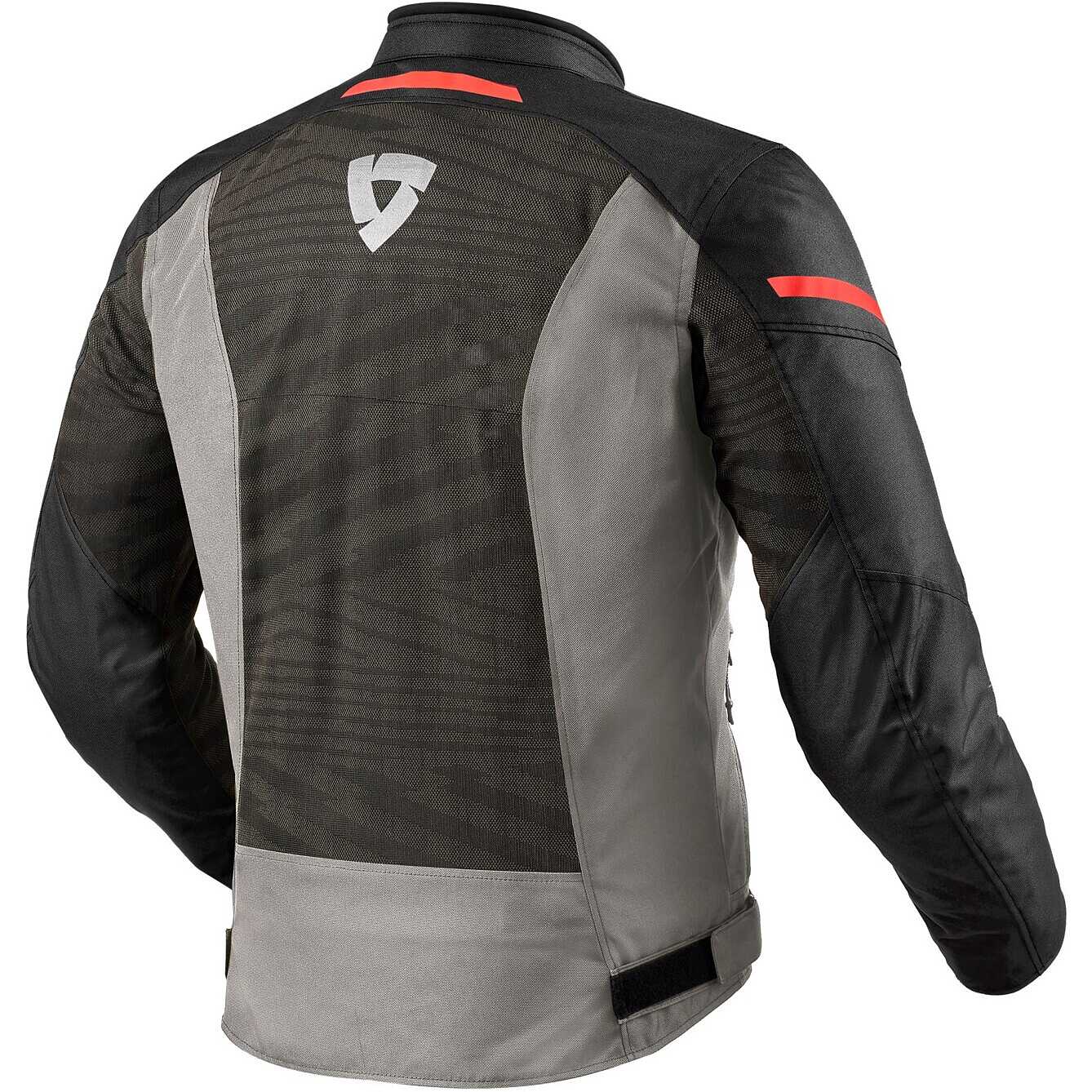 Rev'it TORQUE 2 H2O Grau-Rote Motorradjacke Online-Verkauf - Outletmoto.eu