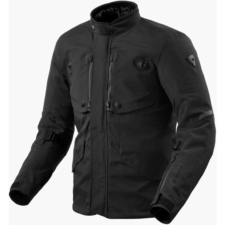Rev'it Trench 2 GTX Motorcycle Jacket Black For Sale Online - Outletmoto.eu