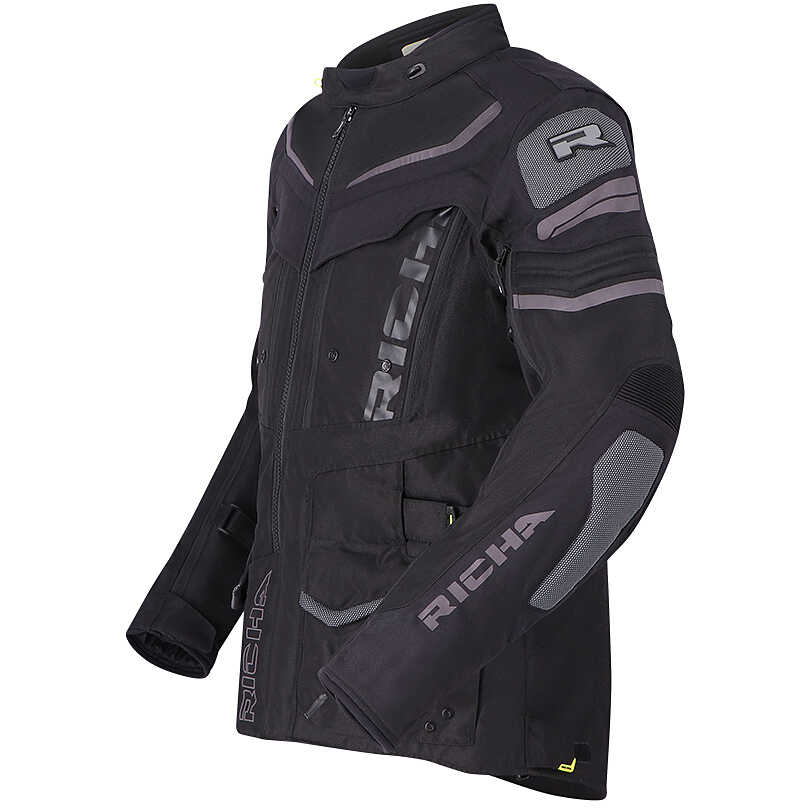 Richa INFINITY 2 ADVENTURE JACKET Schwarze Motorradjacke Online-Verkauf ...