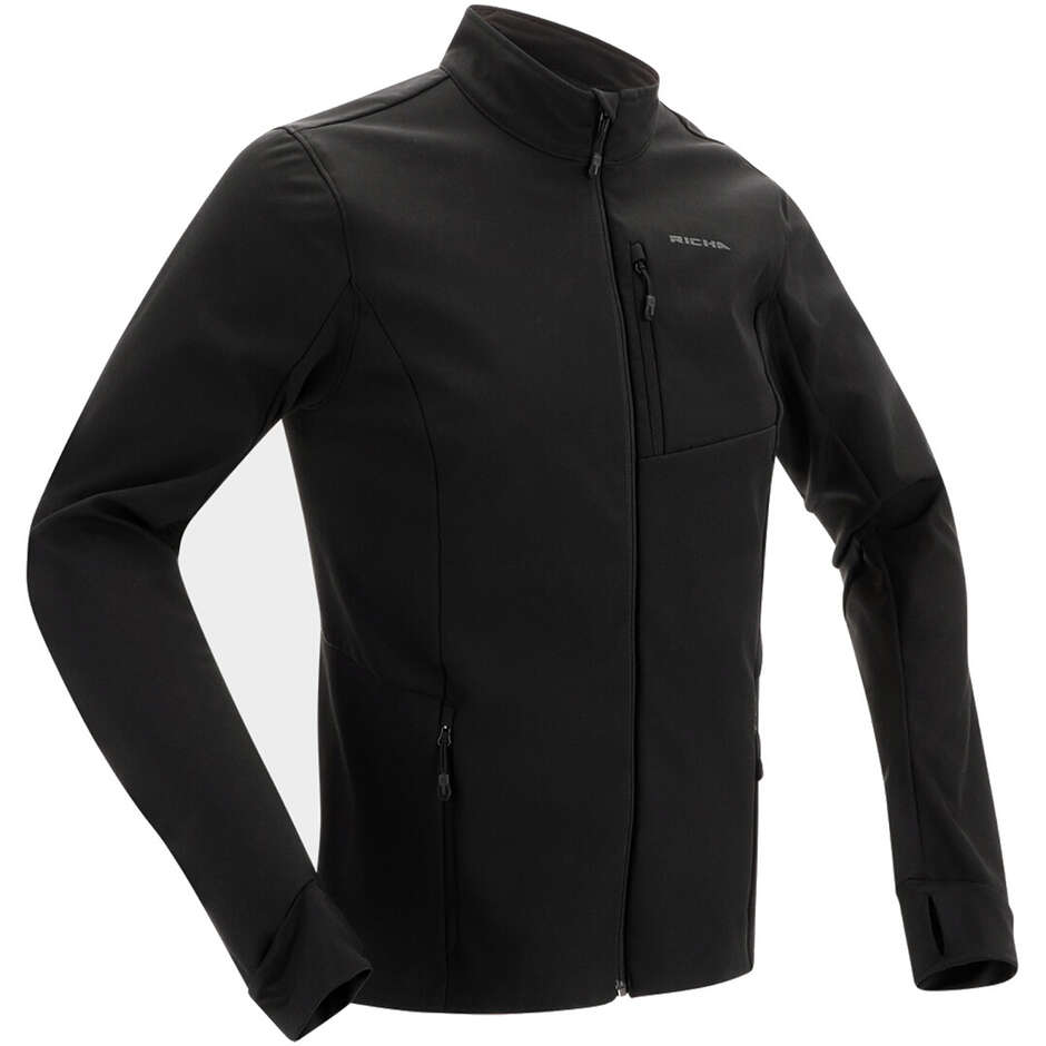 Richa TIBET Mid Layer Softshell Jacket Black For Sale Online ...