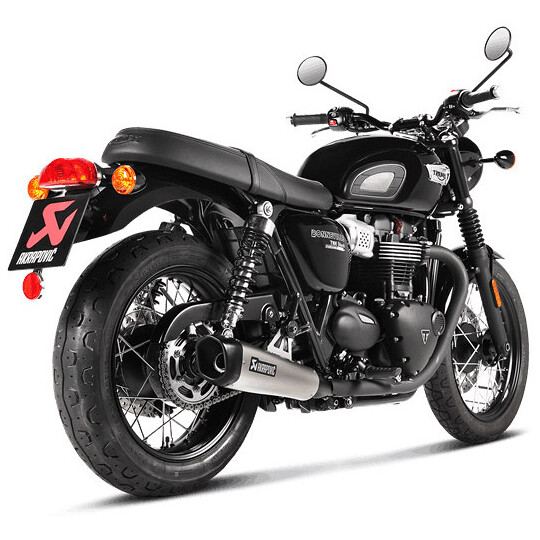 Scarico Slip-On Akrapovic S-T12SO4-HCQT Specifico Per TRIUMPH Bonneville 900 T100 (17-20 ...