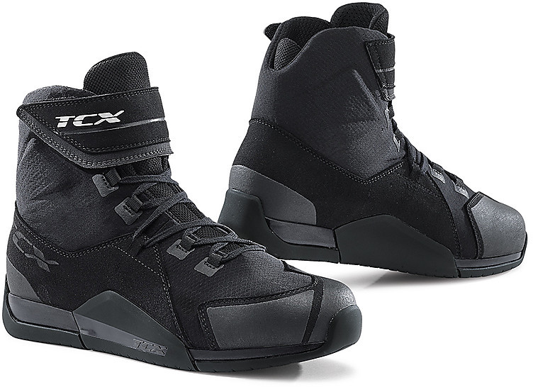 Scarpe Moto Sportive Impermeabili Tcx 9441W DISTRICT WP Nero Vendita ...