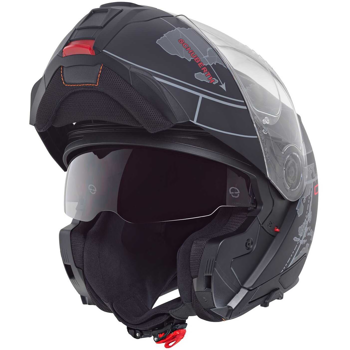 Schuberth C5 GLOBE Modular Motorcycle Helmet P/J Black For Sale Online ...