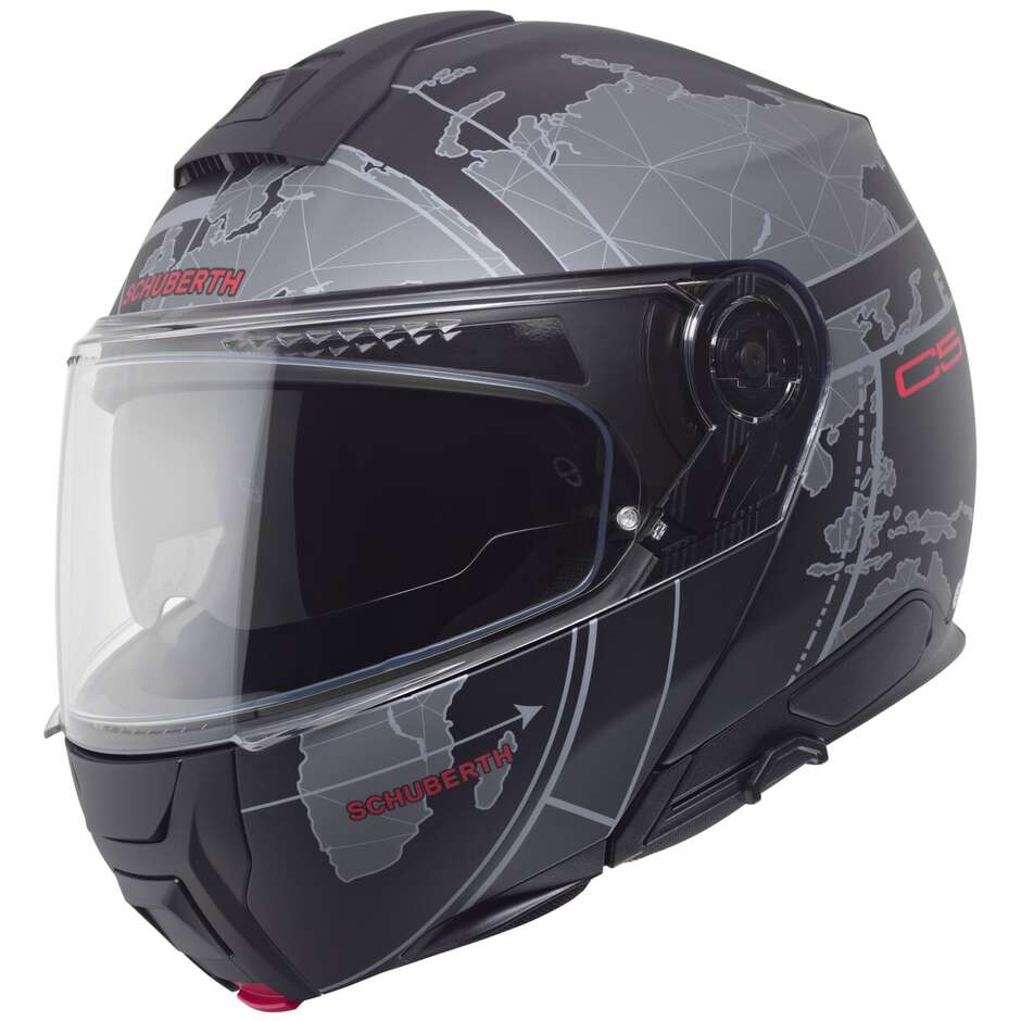 Schuberth C5 GLOBE Modular Motorcycle Helmet P/J Black For Sale Online ...