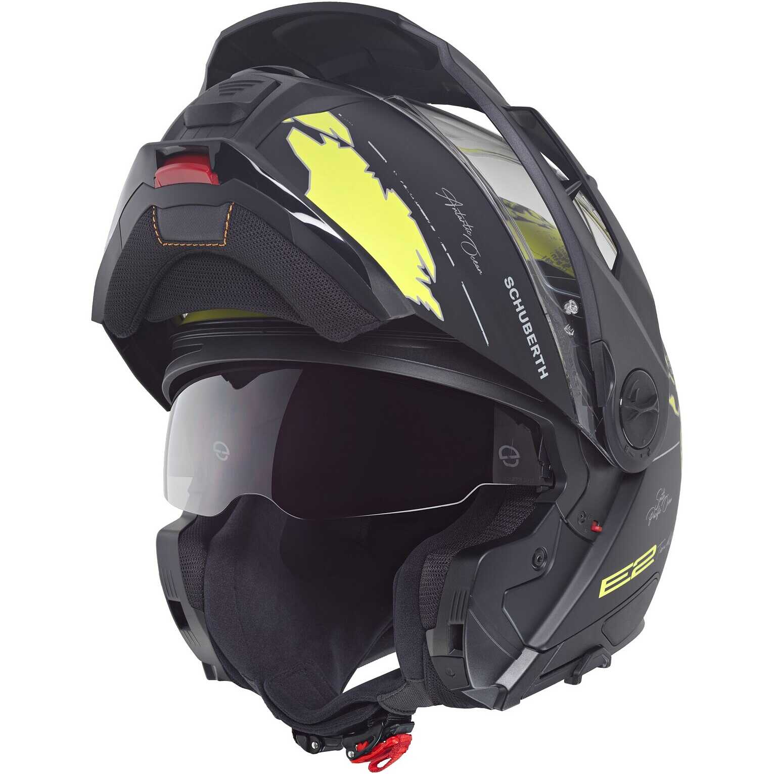 Schuberth E2 ATLAS Modular Motorcycle Helmet P/J Yellow For Sale Online - Outletmoto.eu