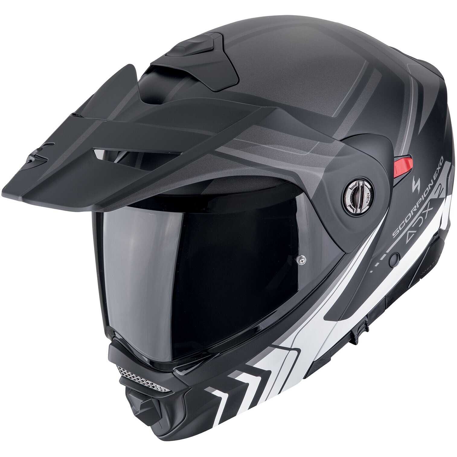 Scorpion ADX 2 LEWIS Adventure P/J Modular Motorcycle Helmet Matt Black ...