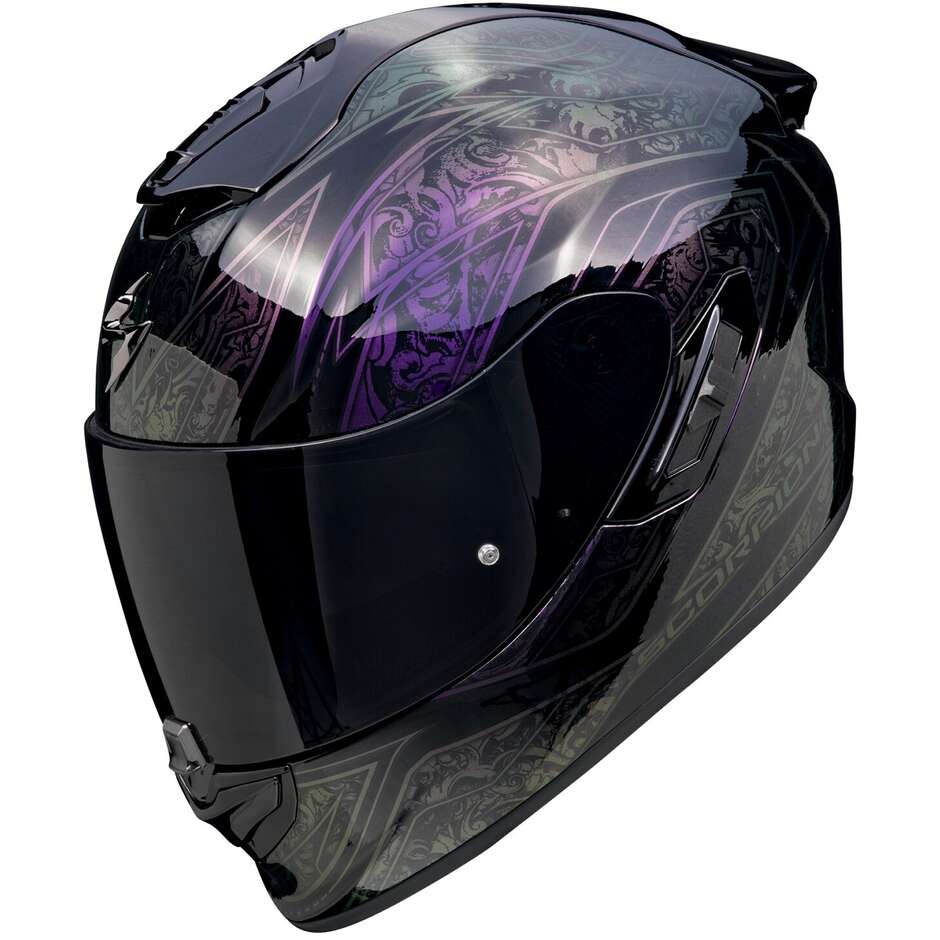 Scorpion EXO-1400 EVO II AIR FANTASY Black Chameleon Full Face ...