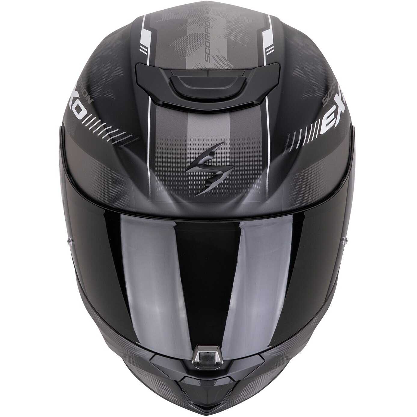 Scorpion EXO-391 AVA Full Face Motorcycle Helmet Matt Black Silver For ...