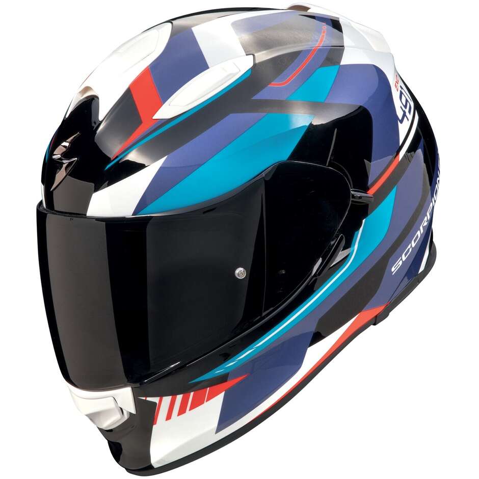 Scorpion EXO-491 ABILIS Full Face Motorcycle Helmet Black Blue Red For ...