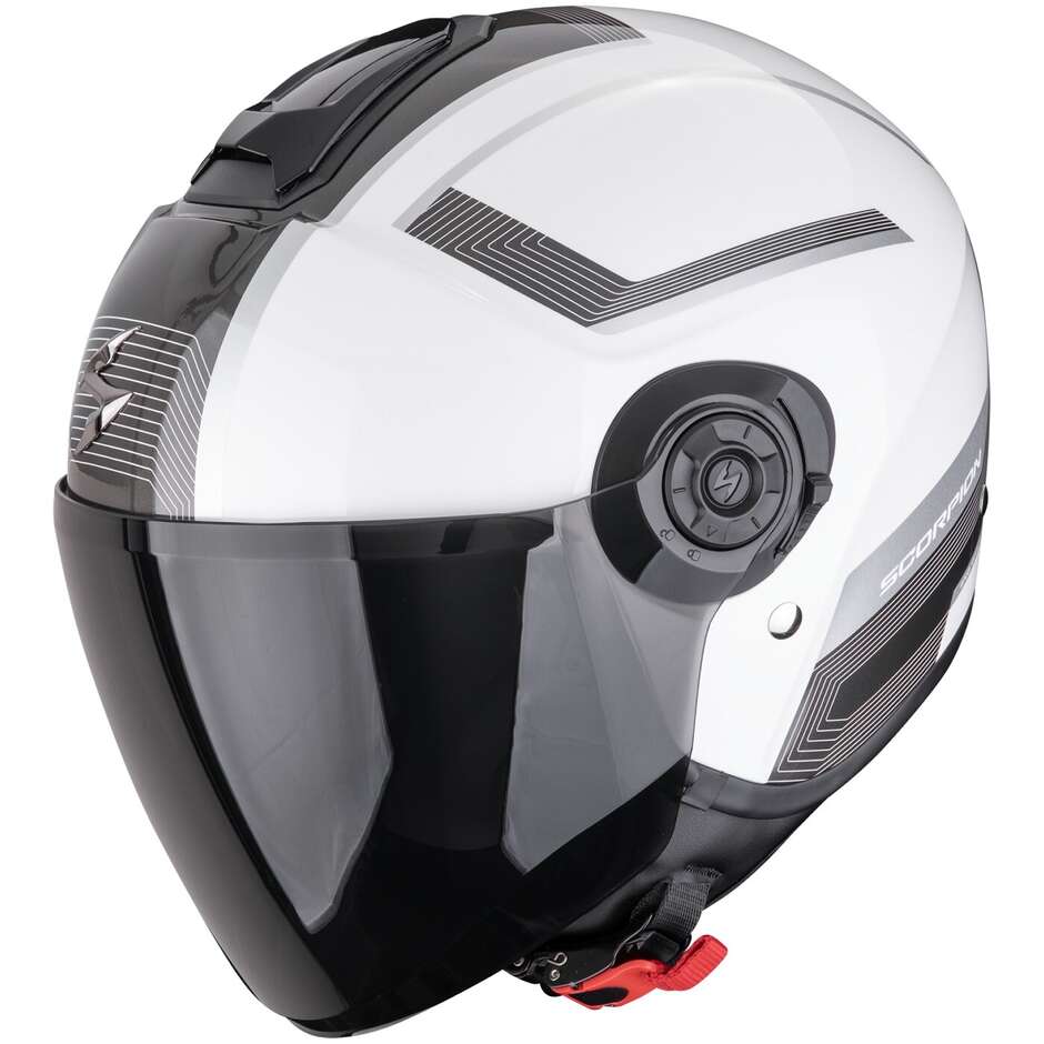 Scorpion EXO-CITY II COSMOS Jet Motorcycle Helmet Pearl White Silver ...