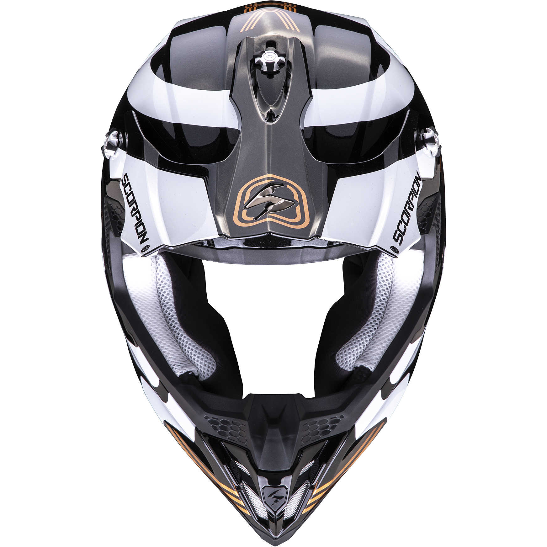 Scorpion VX-16 AIR TUB Motorradhelm Schwarz Metall Gold Online-Verkauf ...