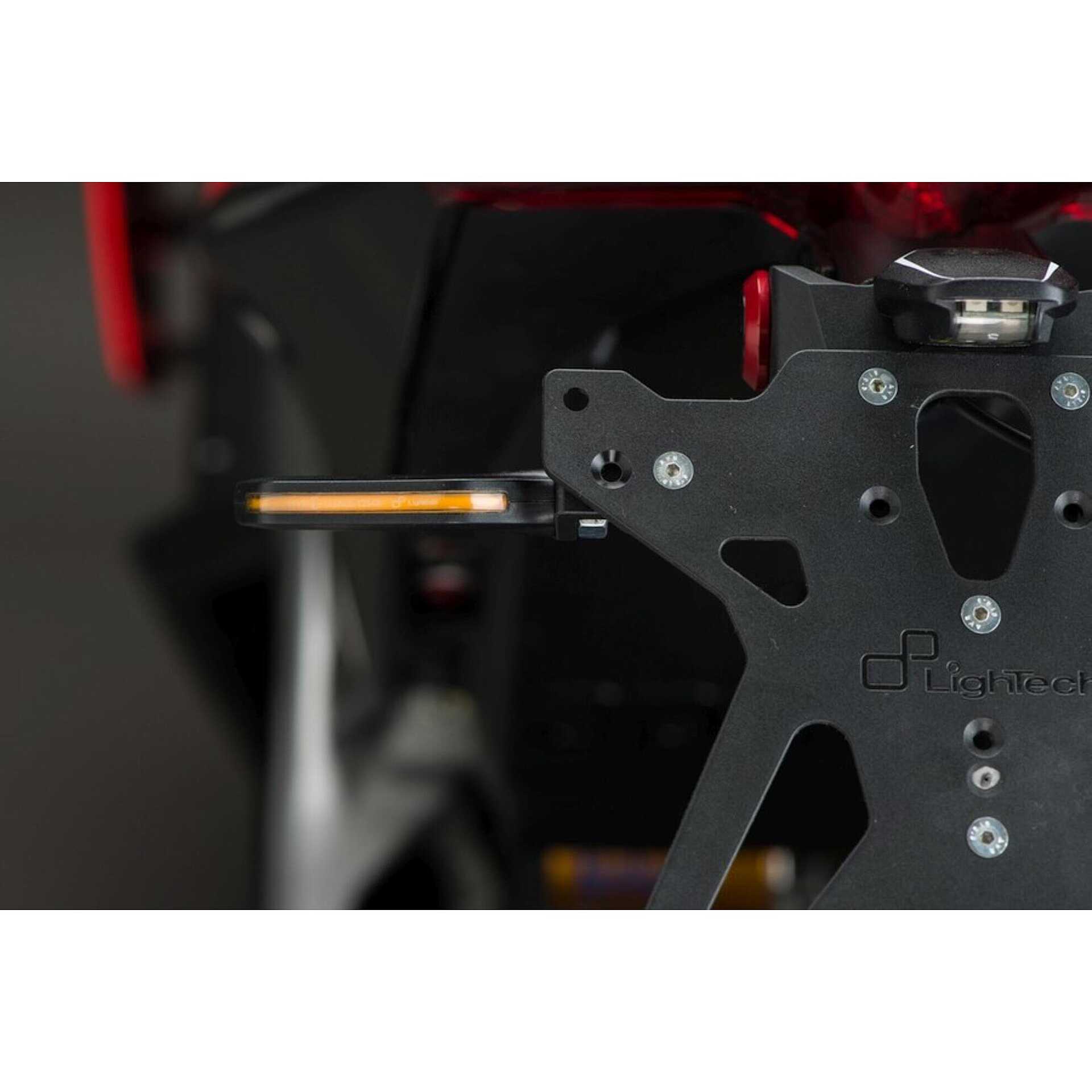 Sequential LED Motorcycle Arrows Turn Signal Lightech FRE933 Black For ...