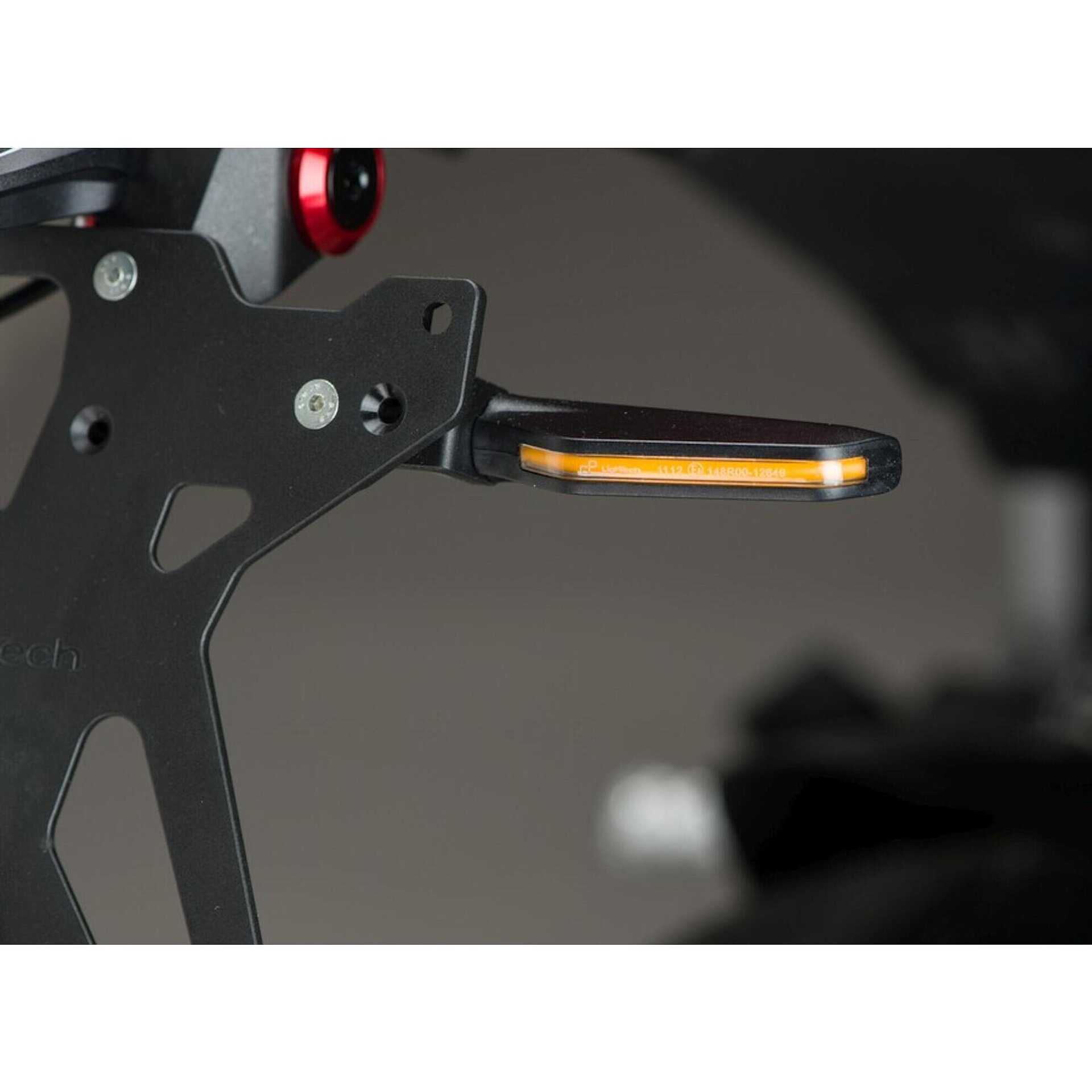 Sequential LED Motorcycle Arrows Turn Signal Lightech FRE933 Black For ...