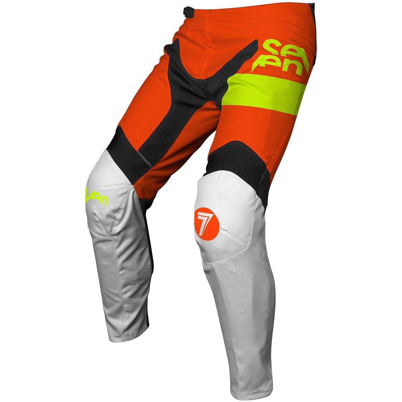 SEVEN MX VOX 25.1 FRACTURE Motocross Pants White Orange Fluo For Sale ...
