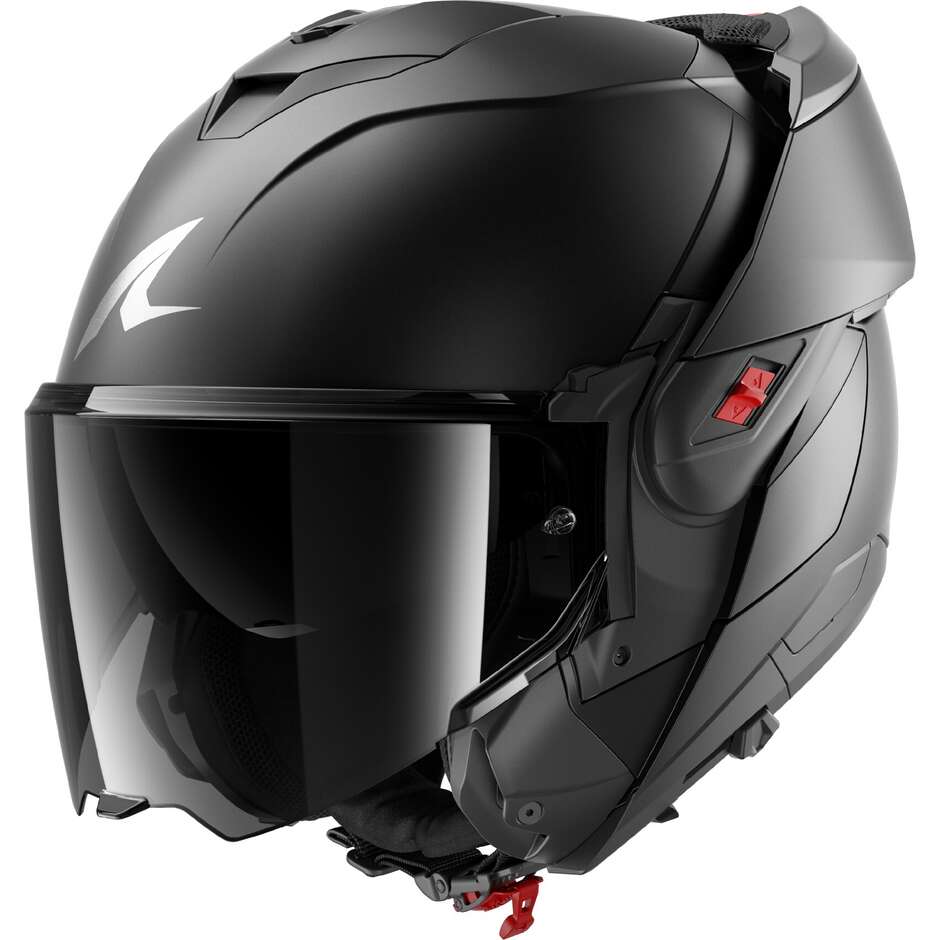 Shark OXO DARK SHADOW Matt Titanium P/J Modular Motorcycle Helmet For ...