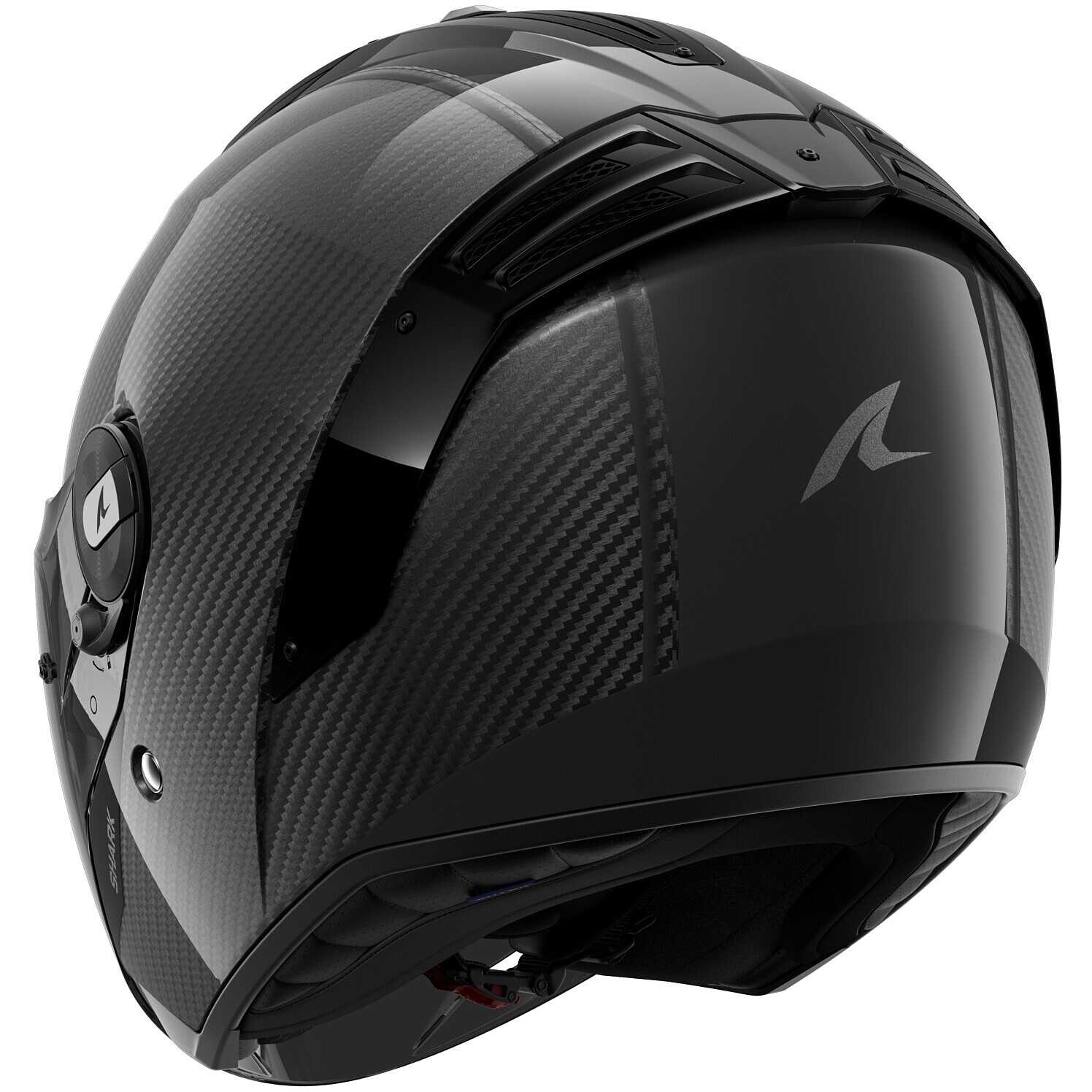 Shark RS JET CARBON BLANK Carbon Black Carbon Motorradhelm Online ...