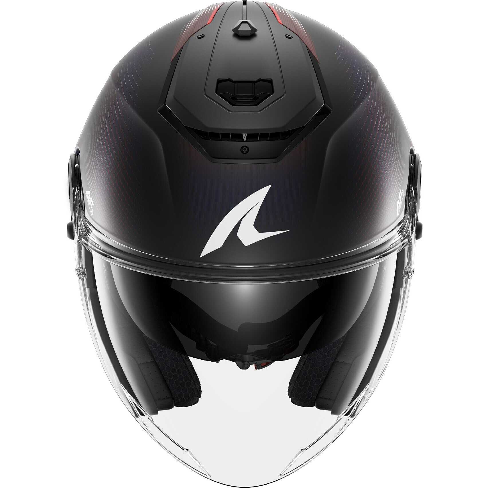 Shark RS Jet CARBON SPEED-TECH Mat Carbon Blau Rot Motorradhelm Online ...