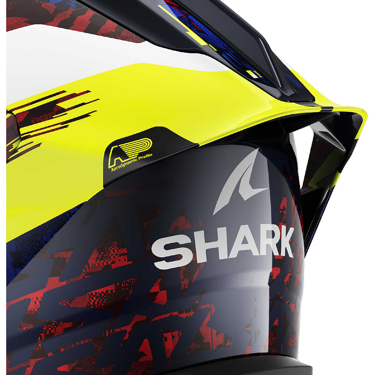 Shark SKWAL CUP SPEED-VIB Full Face Motorcycle Helmet Blue Red Yellow ...