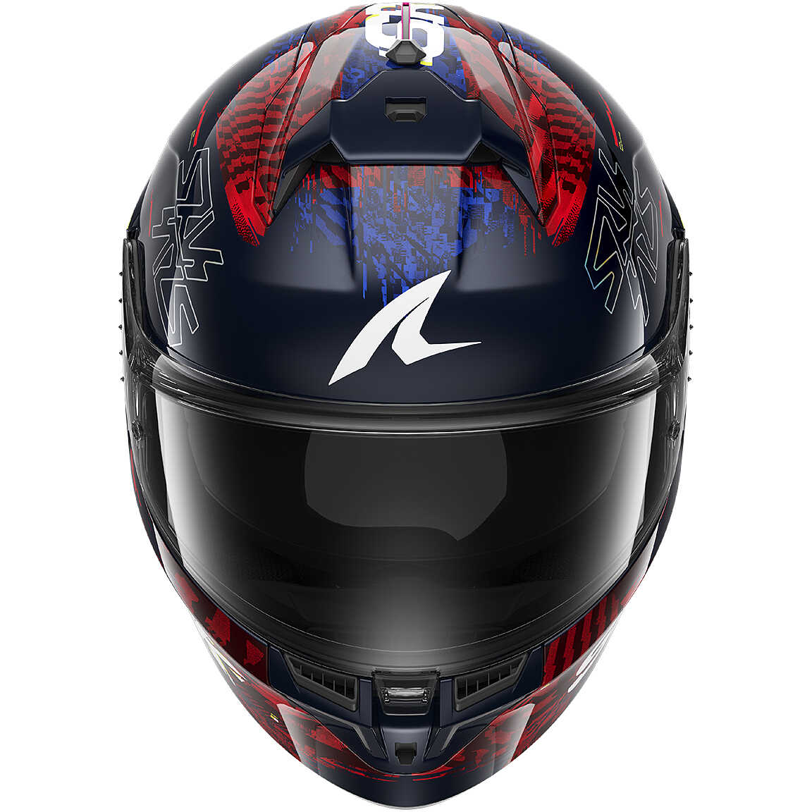 Shark SKWAL CUP SPEED-VIB Full Face Motorcycle Helmet Blue Red Yellow ...