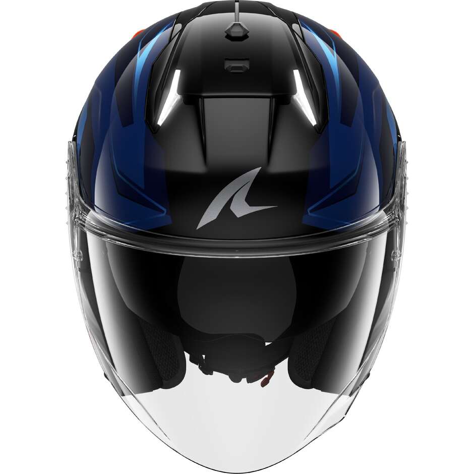 Shark SKWAL i3 JET MEKARIUM Jet Motorcycle Helmet Black Chrome Orange ...