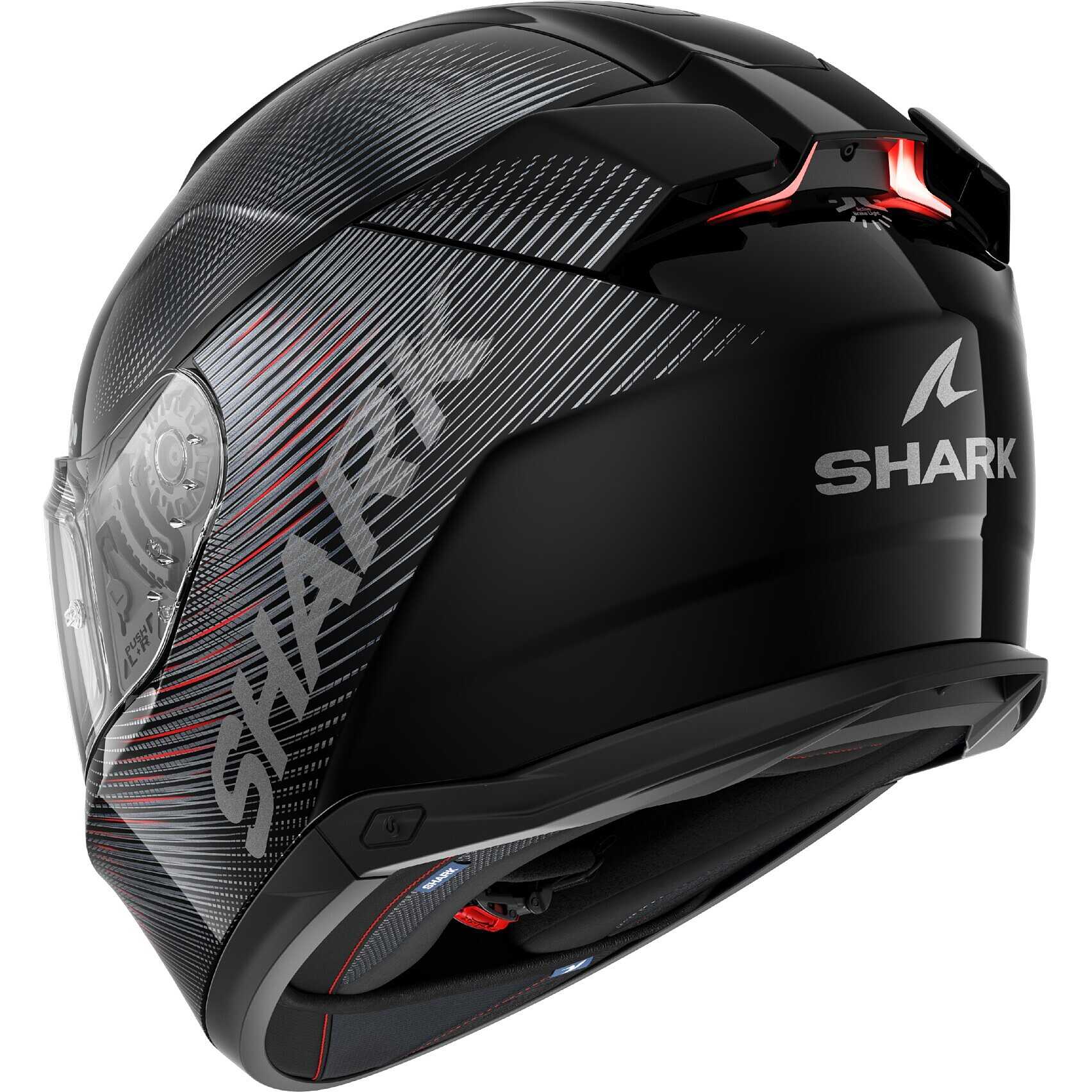 Shark SKWAL i3 SP LYNE Full Face Motorcycle Helmet Black Anthracite Red ...
