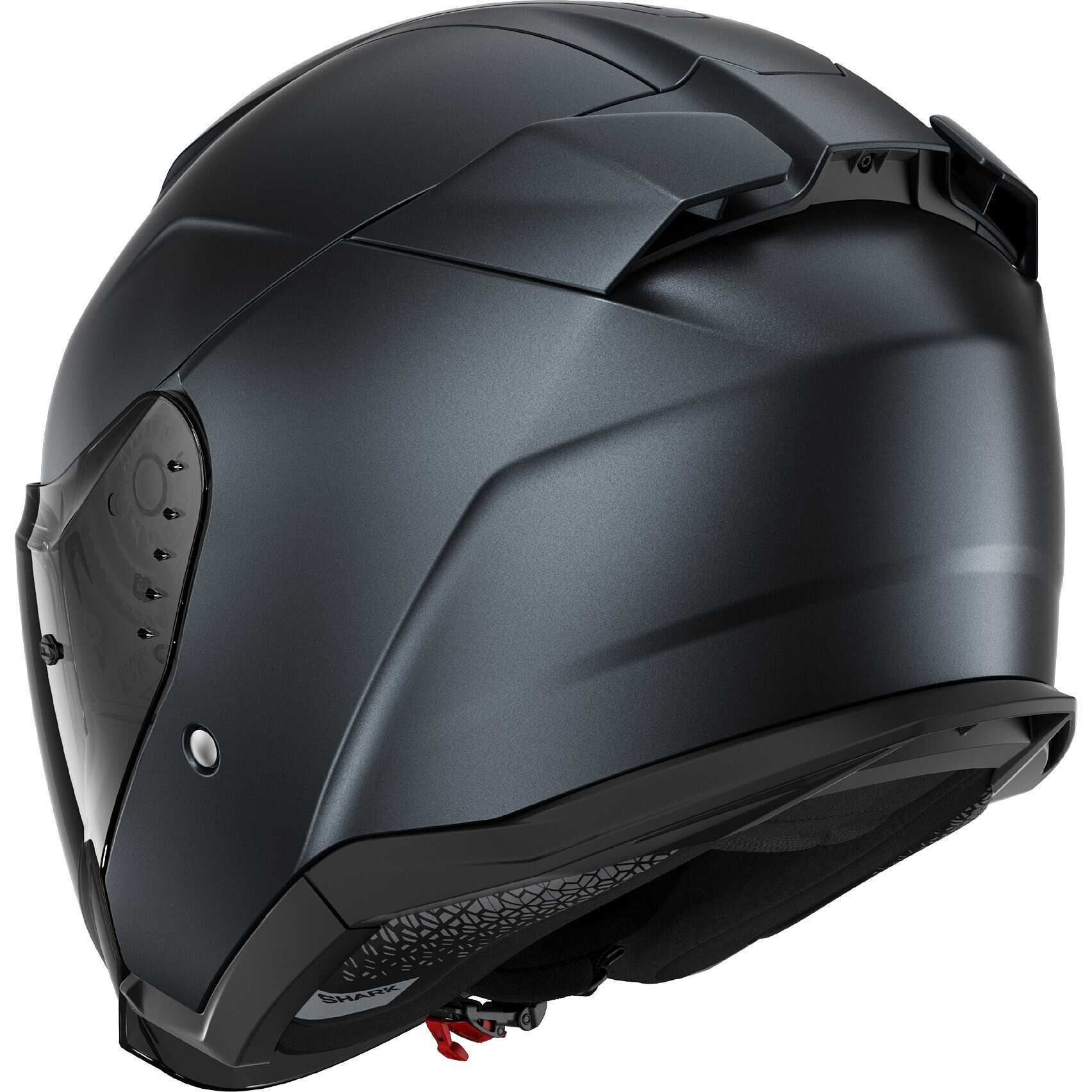 Shark SKWAL JET DARK SHADOW Jet Motorcycle Helmet Matt Steel Blue For ...