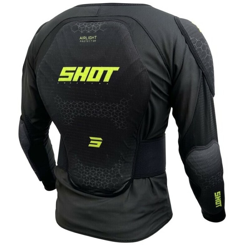 SHOT AIRLIGHT Full Body Chest Protector for Motocross and Enduro, Black ...