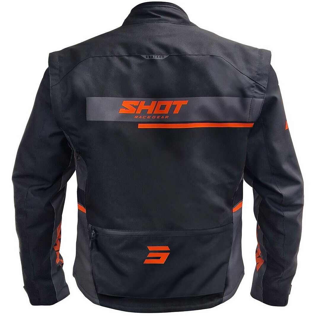 Shot CONTACT ASSAULT 2.0 Enduro Motorcycle Jacket Black Orange For Sale ...