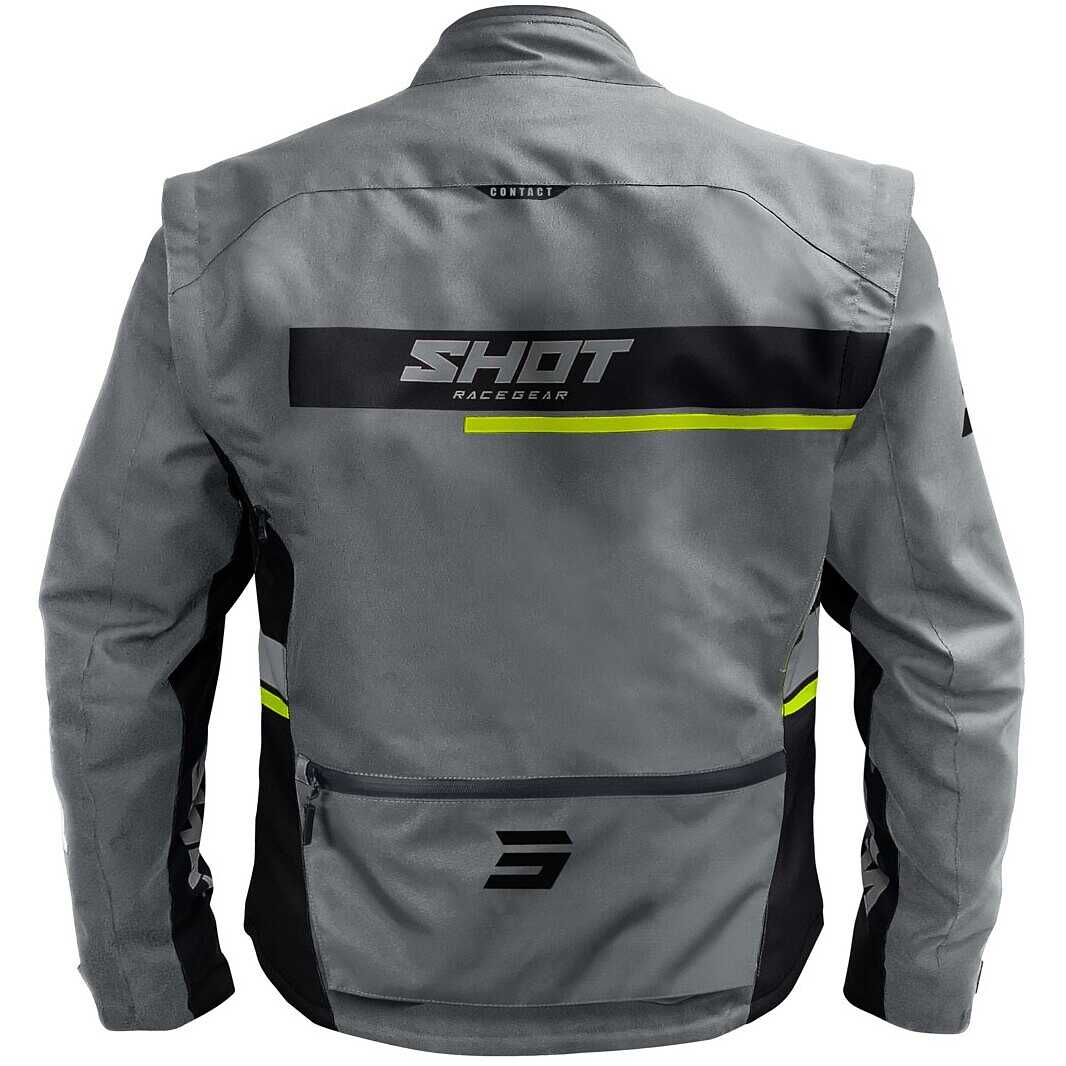 Shot CONTACT ASSAULT 2.0 Enduro Motorcycle Jacket Grey Fluorescent ...