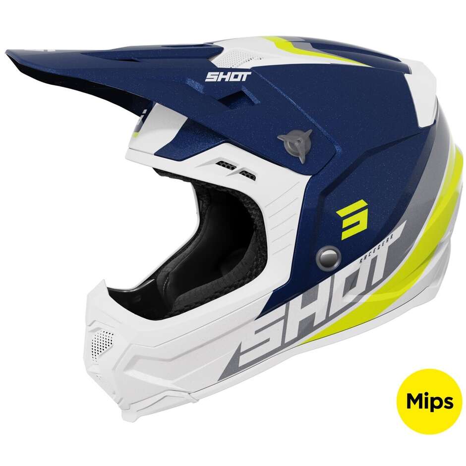 Shot CORE CUSTOM Cross Enduro Motorcycle Helmet Pearl Blue For Sale ...