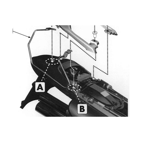 Side frames for Easylock or soft bags Givi T213 For HONDA XL 650V ...