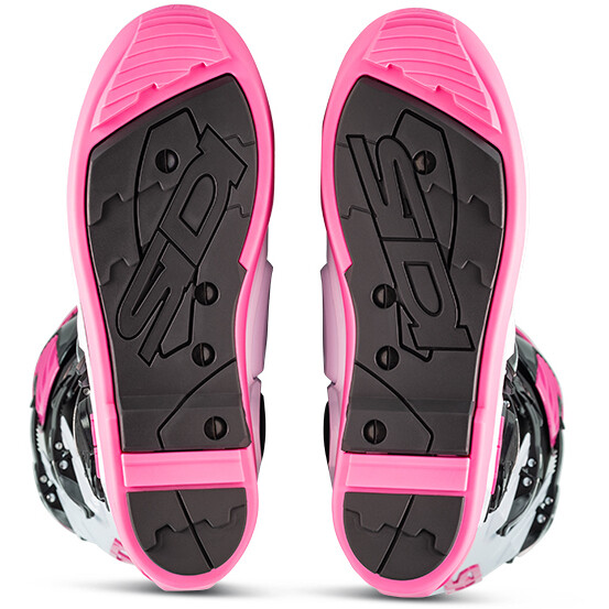 Sidi CROSSFIRE 3 SRS Cross Enduro Motorcycle Boots Black White Pink For ...