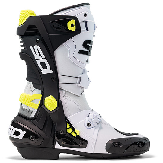 Sidi REX Racing Motorcycle Boot White Black Yellow For Sale Online ...