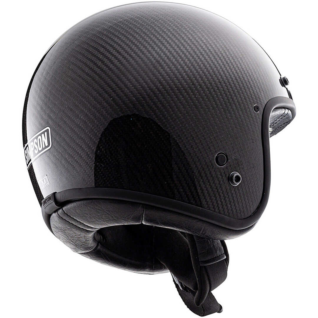 Simpson CHOPPER MC Carbon Jet Motorcycle Helmet Simpson Logo For Sale ...