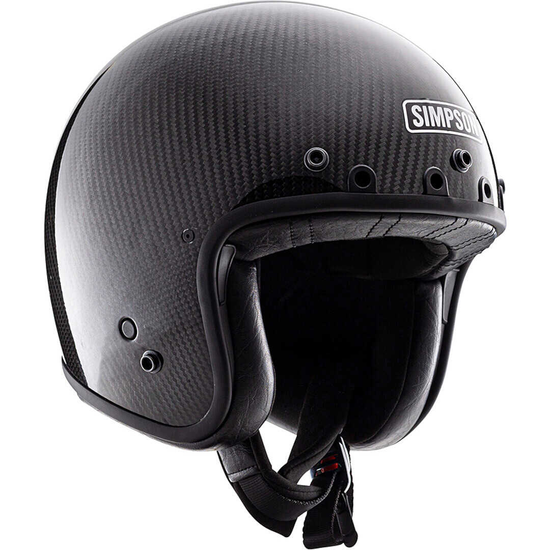 Simpson CHOPPER MC Carbon Jet Motorcycle Helmet Simpson Logo For Sale ...