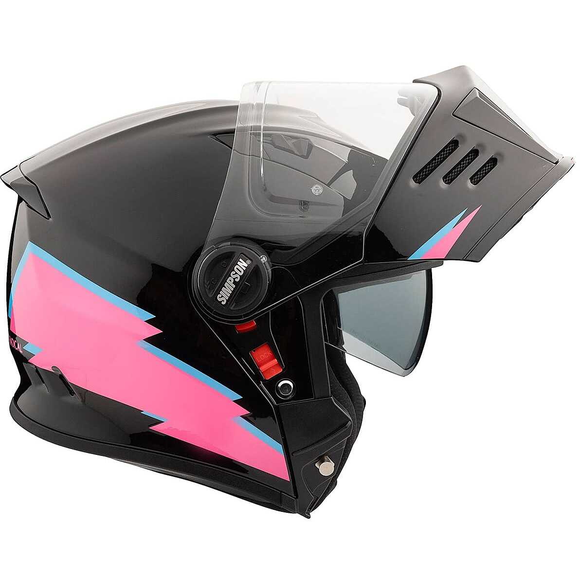 Simpson DARKSOME 22.06 FD00 RADICAL Modular Motorcycle Helmet For Sale ...