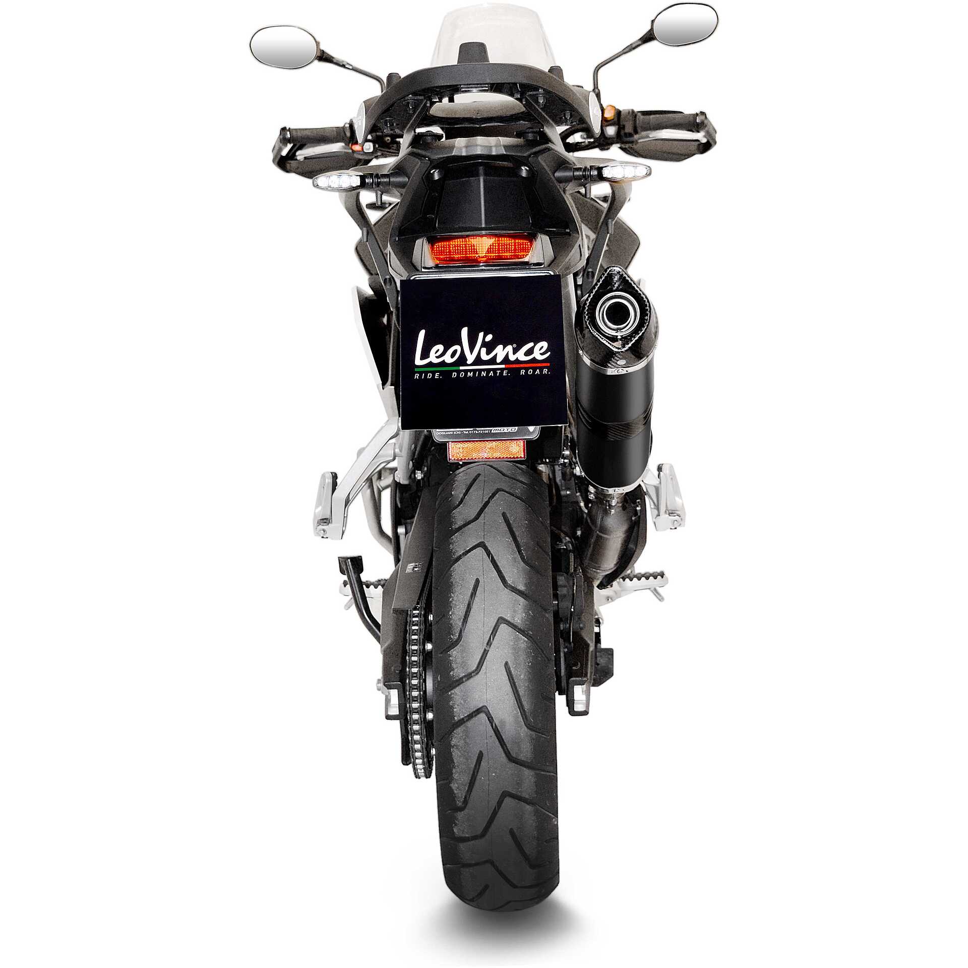Slip-On Exhaust Leovince 14352EB LV ONE EVO BLACK EDITION Specific For TRIUMPH Tiger850/900 GT ...