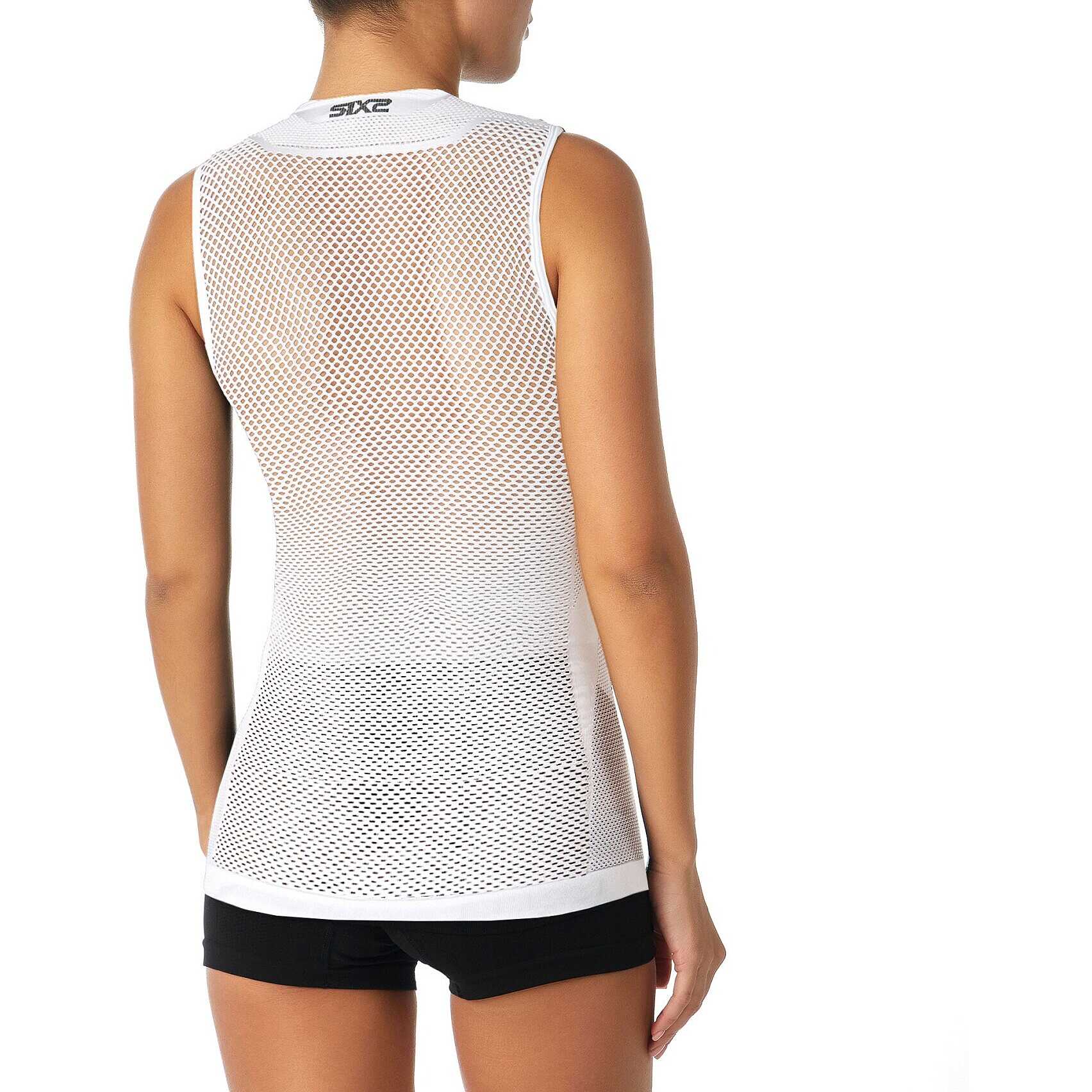 Sous-vêtement intime sans manches en maille blanche Sixs SMRX Vente en ...