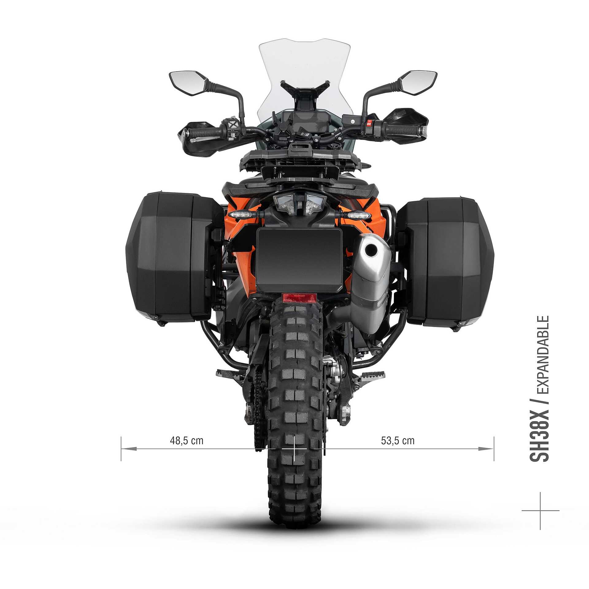 Specific attachments for SHAD 3p System Side Cases for KTM 790 Adv (2019-20) / 890 Adv (2021-22 ...