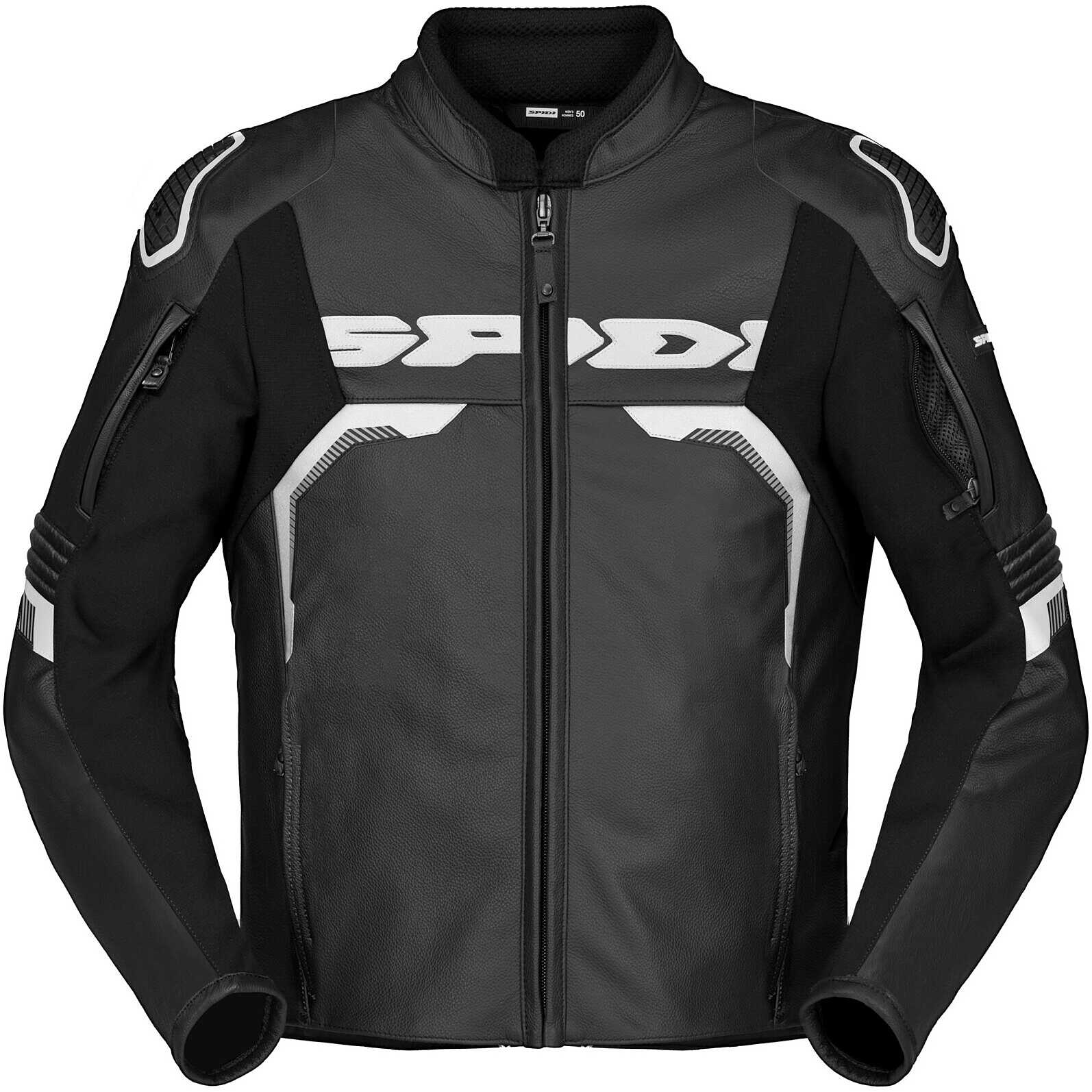 Spidi EVORIDER 3 Leather Motorcycle Jacket Black White For Sale Online ...