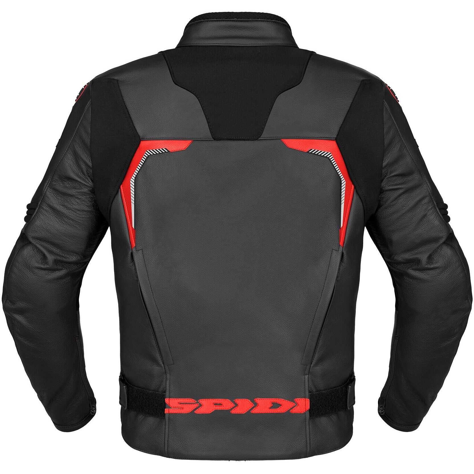 Spidi EVORIDER 3 Red Leather Motorcycle Jacket For Sale Online ...