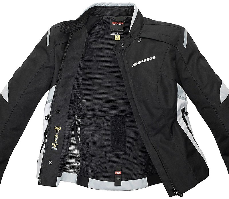 Spidi FLASH TEX Lady Damen Sportjacke aus schwarzem Stoff Online ...