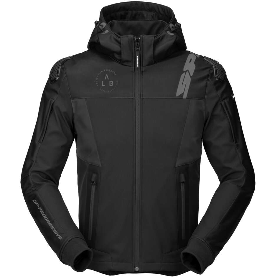 Spidi Hoodie Warrior Motorcycle Jacket Black For Sale Online