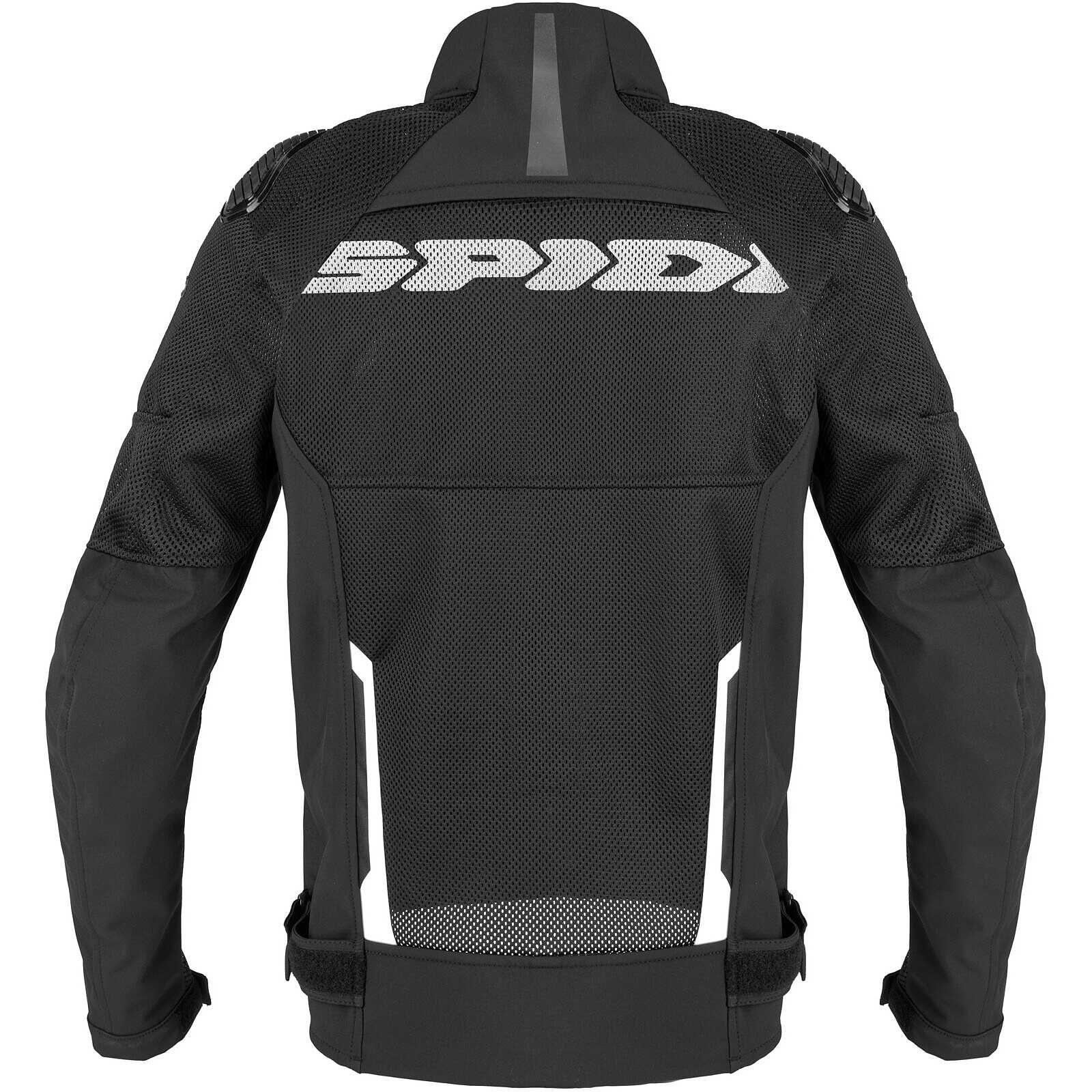 Spidi RACE WARRIOR 2 NET Fabric Motorcycle Jacket Black White For Sale ...
