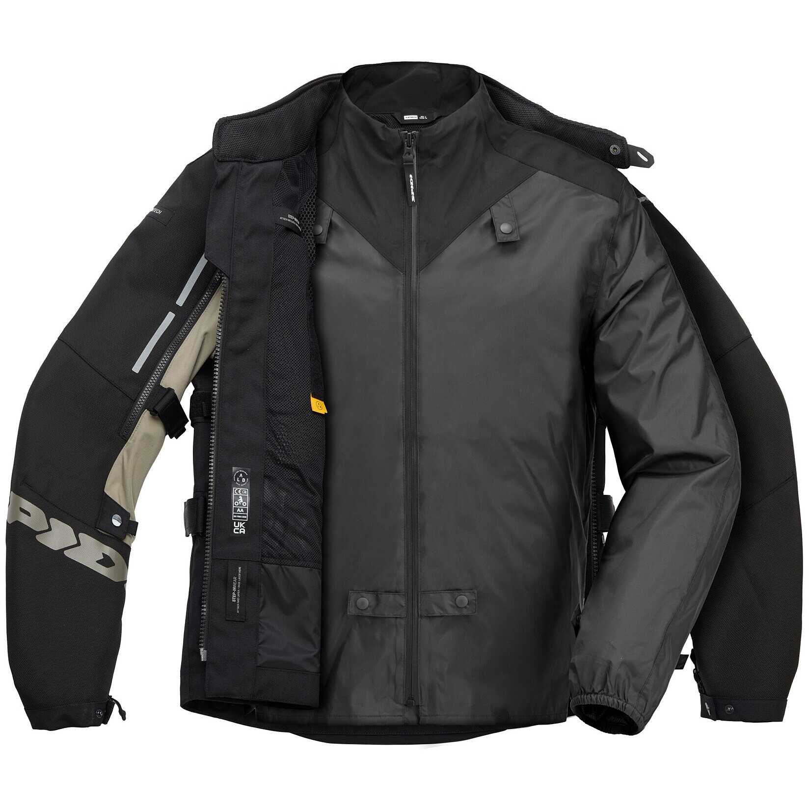 Spidi RAIN CHEST Inside Out Rain Jacket Black For Sale Online ...